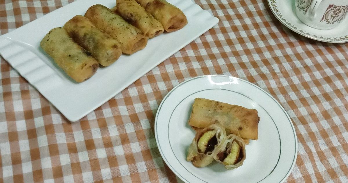 Resep Lumpia Pisang Cokelat oleh Mama Kafa - Cookpad