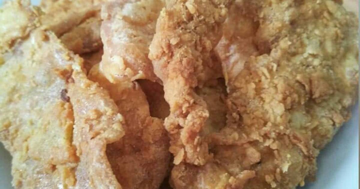 Resep Kulit Ayam Imitasi ala KFC Simple oleh onimonicha - Cookpad