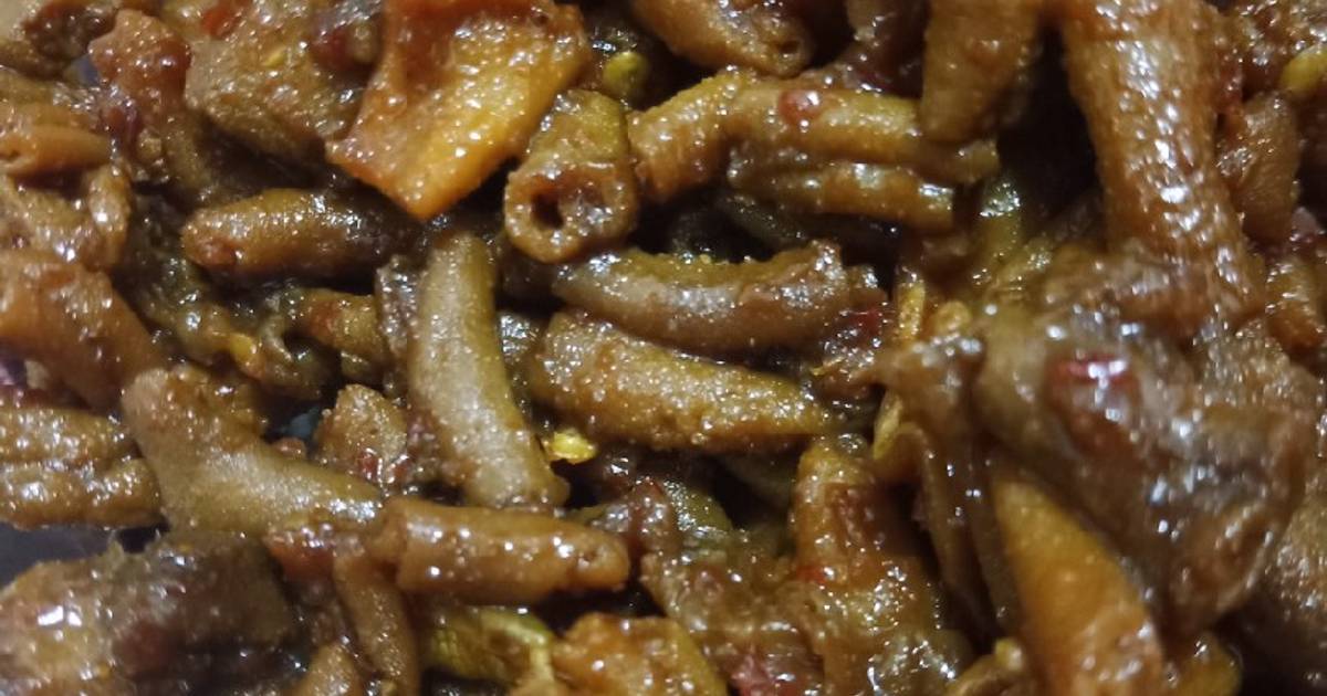 Resep Oseng Usus Ayam Manis Pedas oleh Then Au - Cookpad