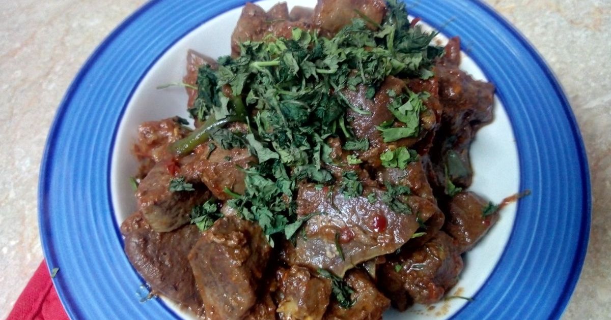 Dry Kaleji Recipe by Uzma Latif - Cookpad