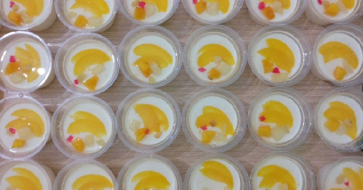 Resep Puding Almond Coctail oleh Mommy Indah - Cookpad