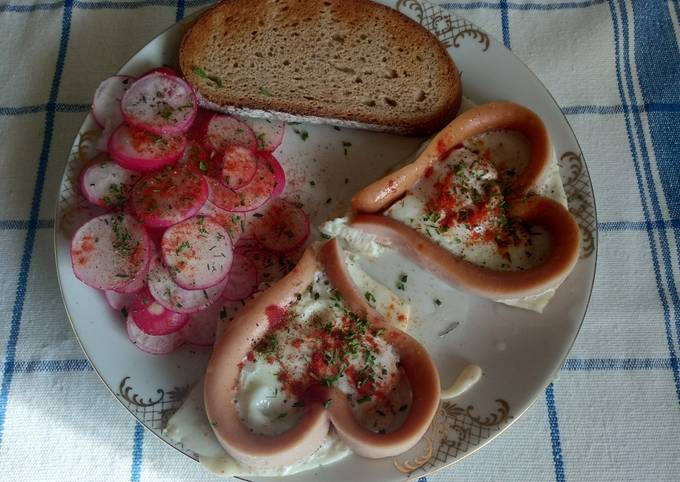 429. Tükör tojás virslivel 😋😋 | Mária Krajnyák receptje - Cookpad receptek