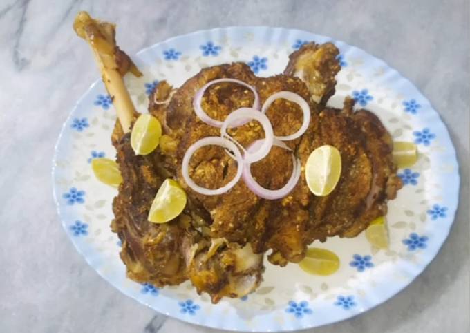 Raan Steam Roast/ Mutton Leg Roast Recipe by ST World - Cookpad