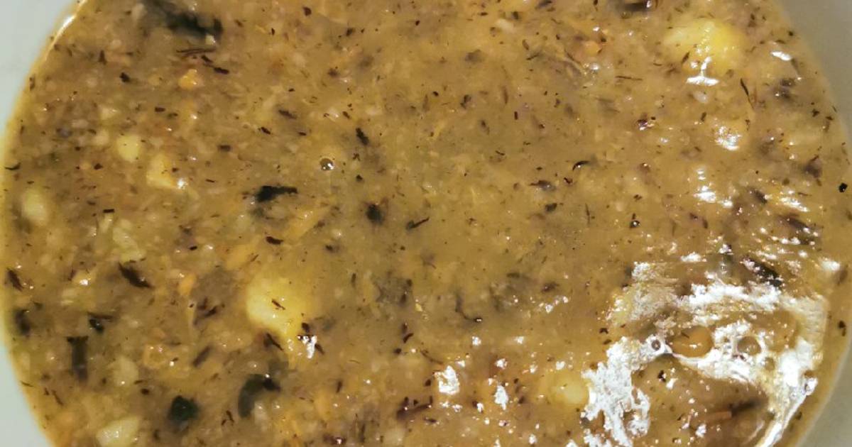 Sopa de papa y hongos Receta de Lena T- Cookpad