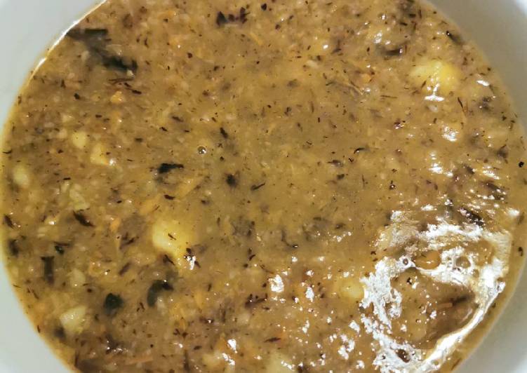 Sopa de papa y hongos Receta de Lena T- Cookpad