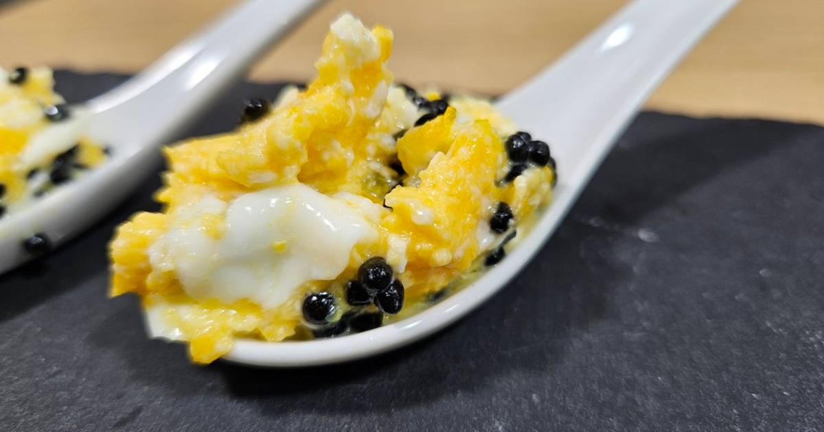 Revuelto de caviar Receta de Ana - Cookpad