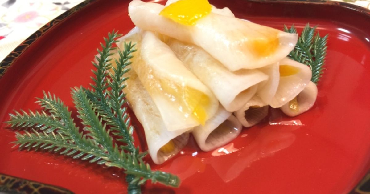Pickled Japanese Daikon Radish With Dry Apricot Recipe by Aunty Eiko's ...
