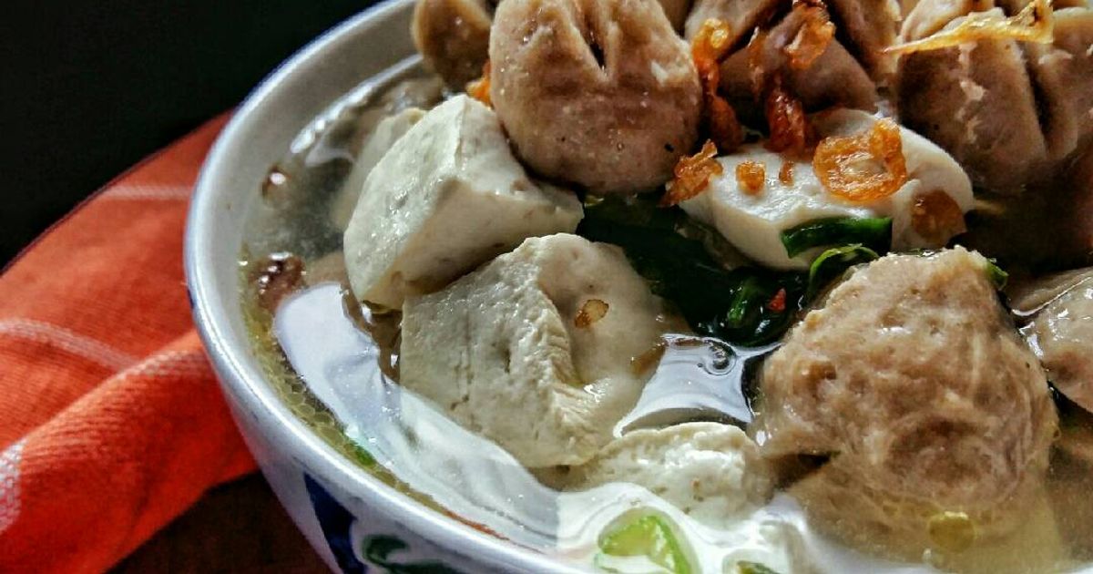 Resep menu sahur simple bakso tahu rumahan enak dan mudah - Cookpad