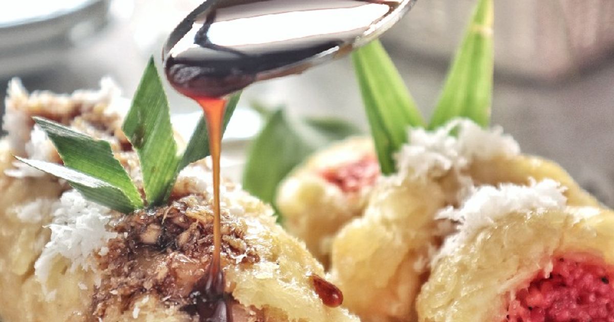 Resep Getuk Lupis Gulung Dg Buah Naga oleh Frielingga Sit - Cookpad