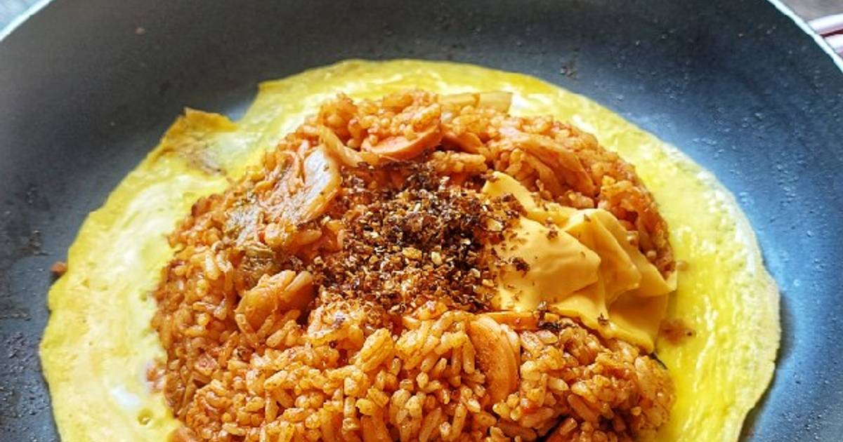 Resep One Pan Kimchi Fried Rice oleh Mochi1012 - Cookpad