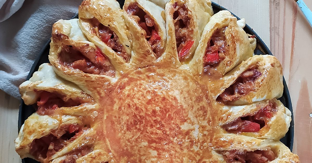 Resep Sunflower Pizza oleh Saomi Mayhai - Cookpad