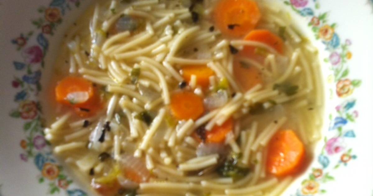 Sopa de pasta seca - 79 recetas caseras- Cookpad