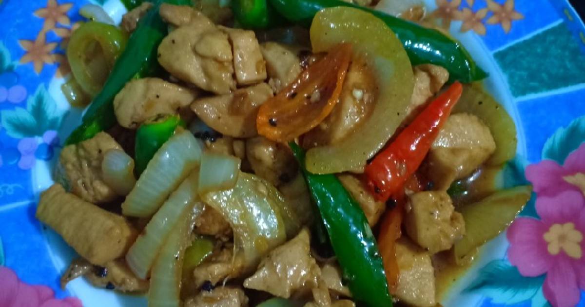Resep Ayam lada hitam pedas oleh enni - Cookpad