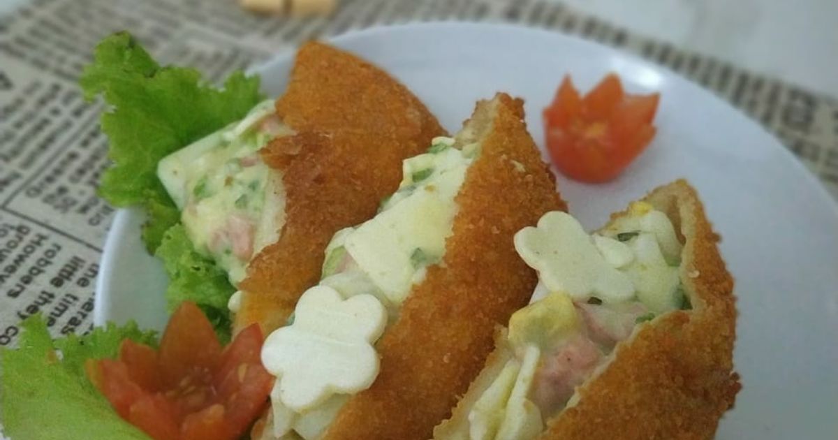 Resep Egg Mayo Sandwich Kantong Doraemon oleh Kukilo Wati - Cookpad