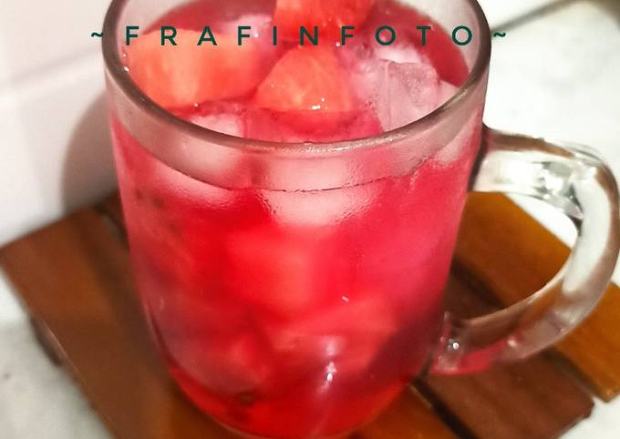 Resep Es Sirup Semangka oleh felitara - Cookpad