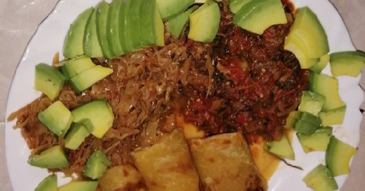 Traditional Matumbo Stew, Served With Chapati And Cabbage Recipe by ...