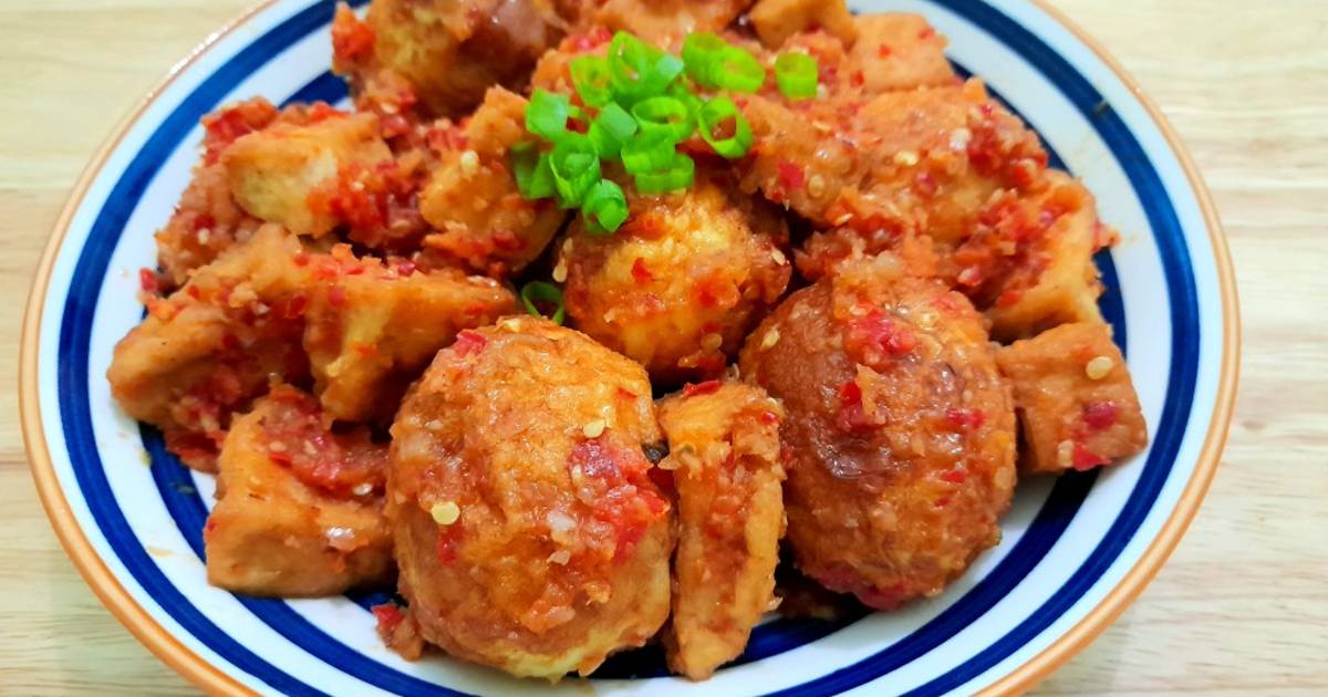 Resep Telur balado tahu oleh dinda yunie - Cookpad