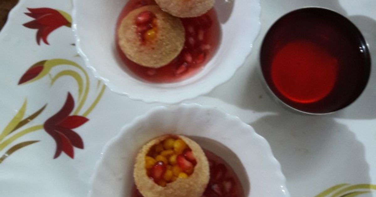 Khatte Meethe Fruity Flavoured Golgappe Recipe by Mrk Kalra - Cookpad