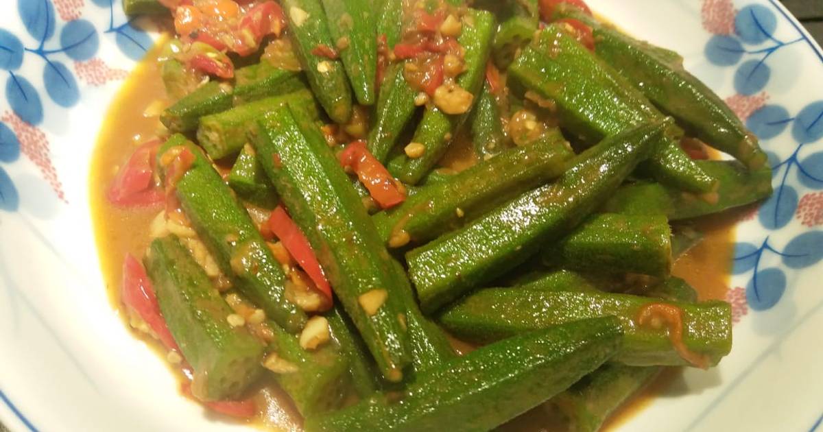 Resep Tumis okra bumbu blacan..🌶🌶🌶 oleh Putri Ku Asry - Cookpad