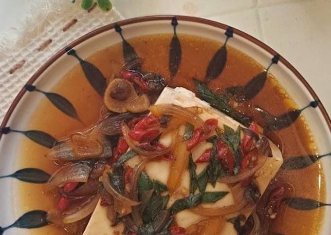 Resep Steam silken tofu (tim tahu sutera) oleh Yuliyana Alwie - Cookpad