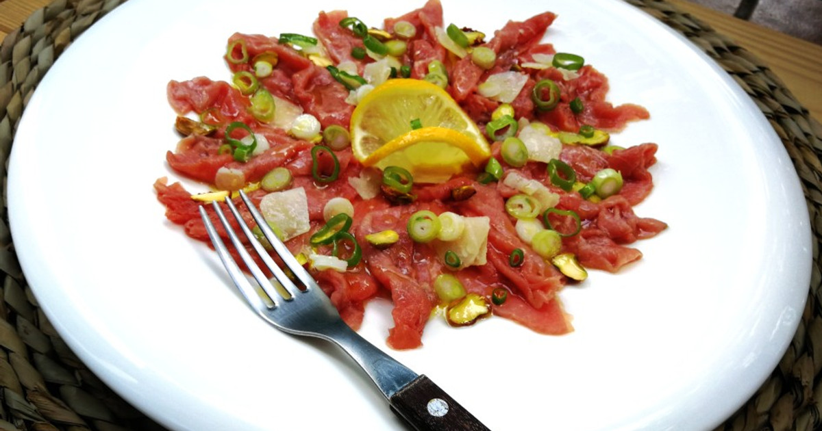 Carpacho De Solomillo De Ternera Receta de "cocinar con jorgette"