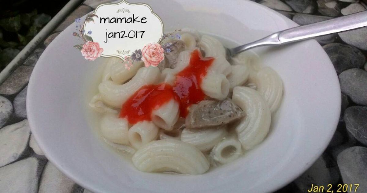 Resep Sop Makaroni Simpel oleh mamake - Cookpad