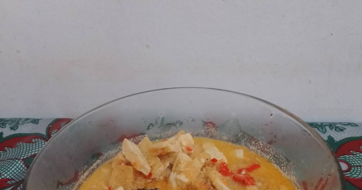 Resep Sayur Tahu santan oleh Aissynur Chasanah - Cookpad