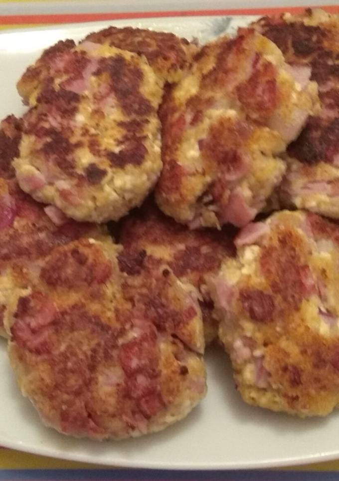 Túrós-sonkás zabpehely-puffancs | Zsuzsanna receptje - Cookpad receptek