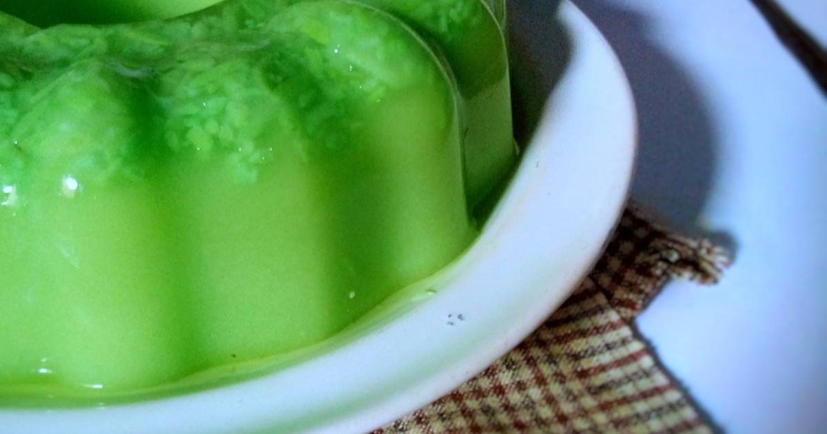 Resep Puding Tape Hijau oleh Lala Priyono - Cookpad