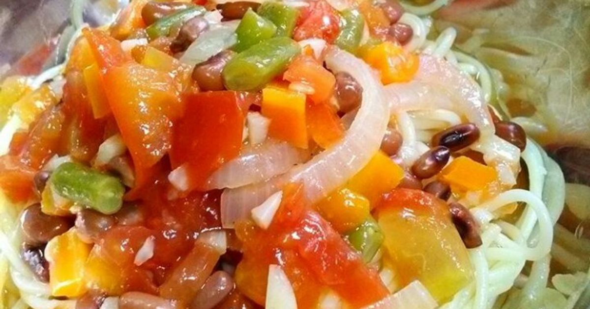 Resep Spaghetti Kuah Sayuran Warna Warni oleh Intania Resti E. - Cookpad