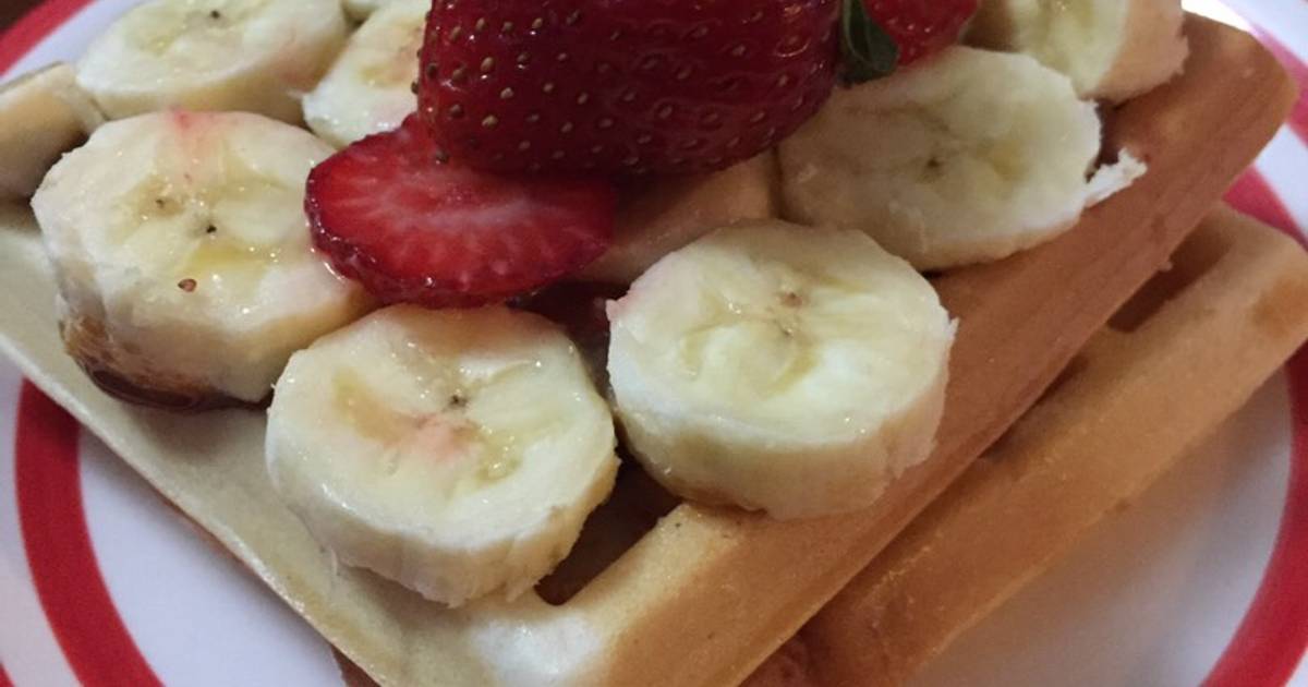 Waffle con helado - 25 recetas caseras- Cookpad