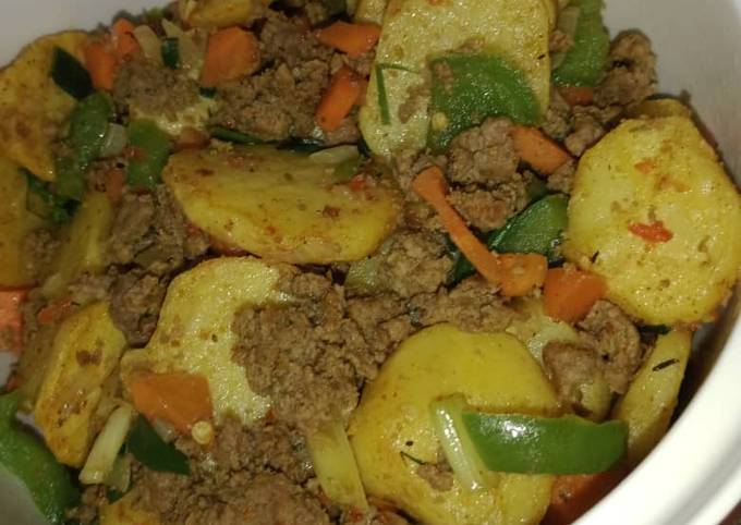 Dankali mai mince meat 🍖 girki daga mmn halima - Cookpad