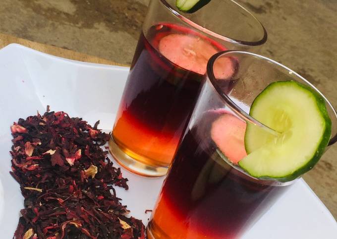 Hibiscus juice 🥤 Recipe by Malika Halima - Cookpad
