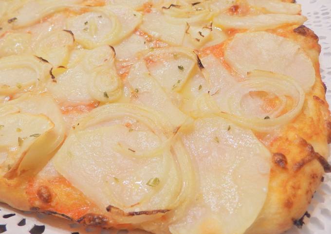 Coca de patata y cebolla Receta de Conxita Beà Barrufet- Cookpad