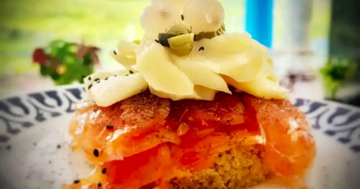 Timbal De Quinoa, Salmón Y Patatas Receta de Arianne- Cookpad