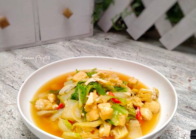 Resep Tumis Sawi Putih Tahu oleh Mita.W#MommyFayzel# - Cookpad