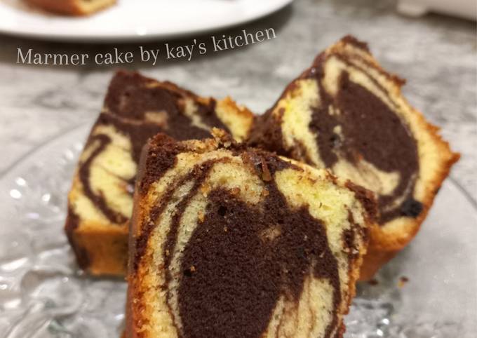 Resep Marmer cake (butter cake) oleh Maghfira Maulani - Cookpad
