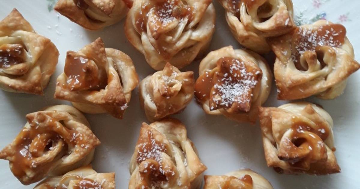 Pimpollos de hojaldre con dulce de leche y coco Receta de Daniela ...