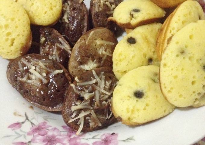Resep Kue cubit coklat dan original oleh rizki ayu marya - Cookpad