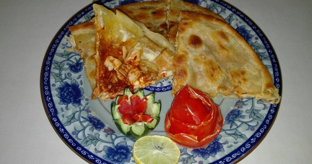 Frozen Paratha Filled With Chicken and Cheese Recipe by Bushra Mazhar ...
