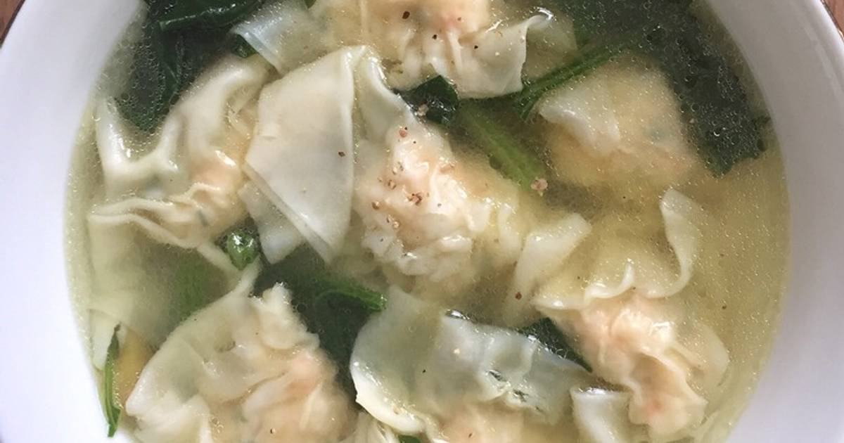 Resep Pangsit Kuah Udang / Wonton Soup oleh Stephani Wanandi - Cookpad