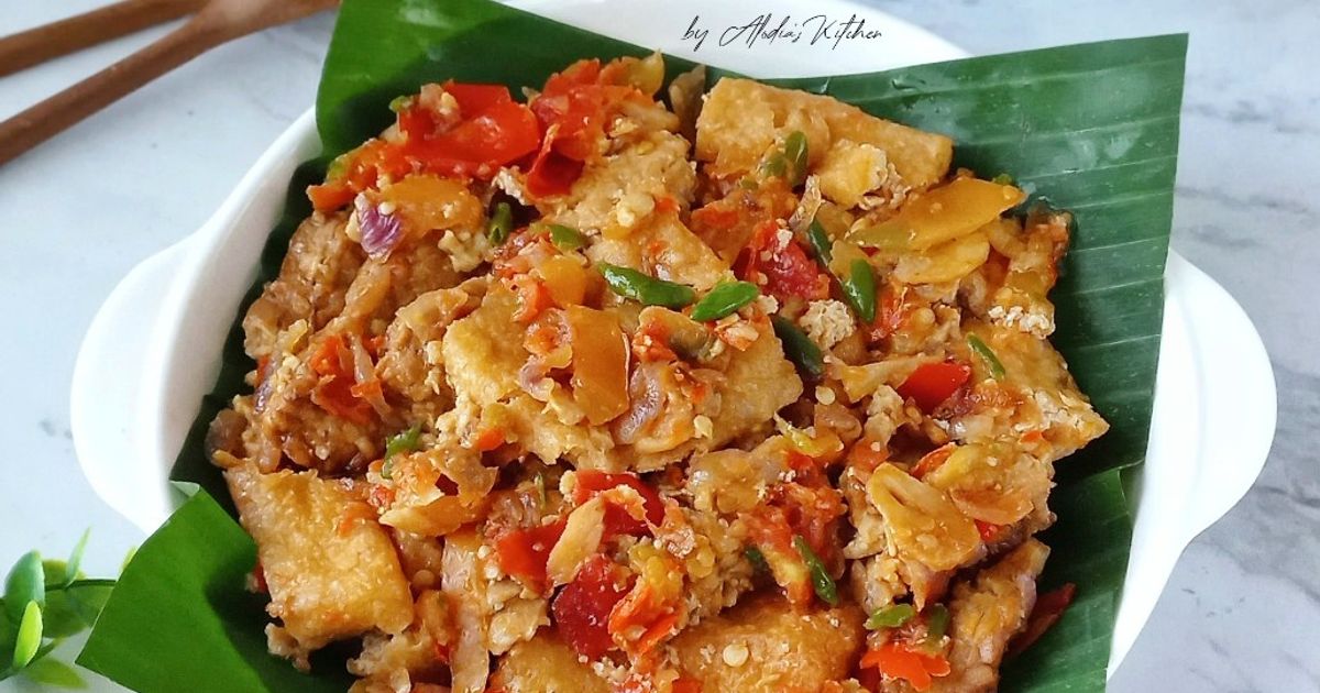 Resep Tahu Tempe Sambal Pecak oleh Vey Alodia's Kitchen - Cookpad