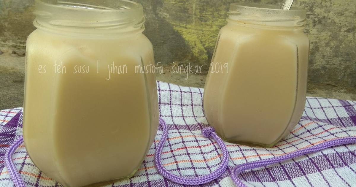 Resep Es teh susu #siapramadan #berburucelemekemas oleh Jihan Mustofa ...