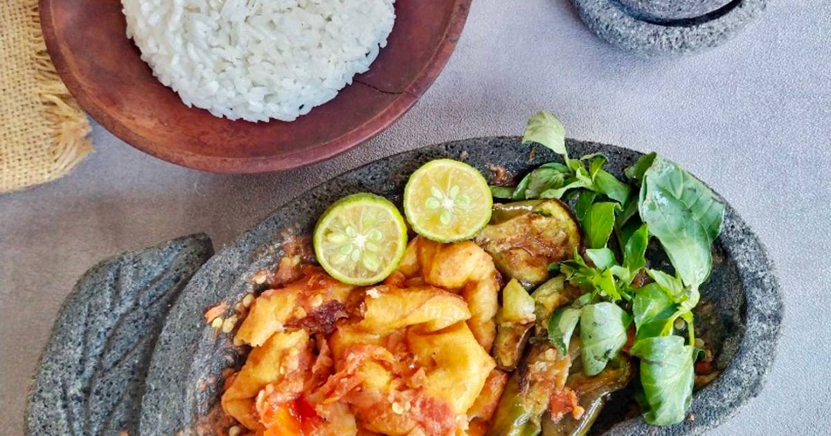 68 resep sambel tahu penyet kemangi enak dan mudah - Cookpad