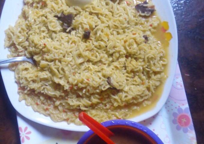 Indomie wt kunun tsamiya Recipe by Fatima - Cookpad