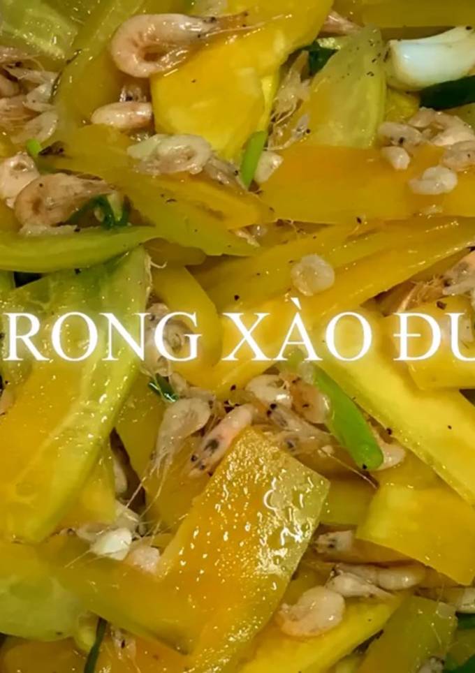 Cách Làm Món Tép rong xào đu đủ của Huỳnh Phát - Cookpad