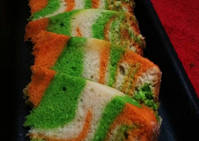 Tricolour Cake Recipe by Mamta Agrawal - Cookpad