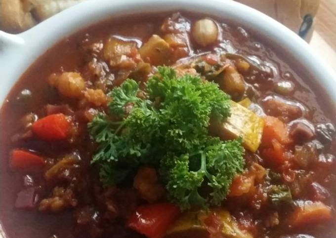 Veg chilli con carne Recipe by Richa Sharma - Cookpad