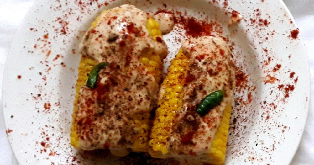 Corn On The Cob In Cheese Sauce Recipe by Nandini Biswas - Cookpad
