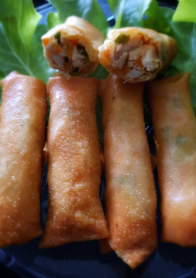 Resep Spring Roll Ayam+Sayuran oleh Mutabikh Uwmi (مطبخ اومي) - Cookpad